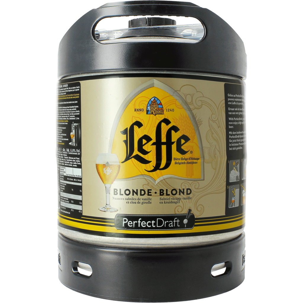 Fût 6L Leffe Blonde Perfectdraft 0
